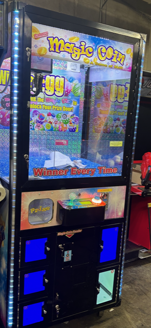 SMART MAGIC COIN Crane Arcade Game For Sale VERY NICE LIGHT USE smart-magic-coin-crane-arcade-game-for-sale-very-nice-light-use